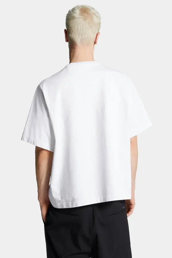 Dsquared2 Relaxed Fit Cotton Jersey T-shirt With Patched Logo