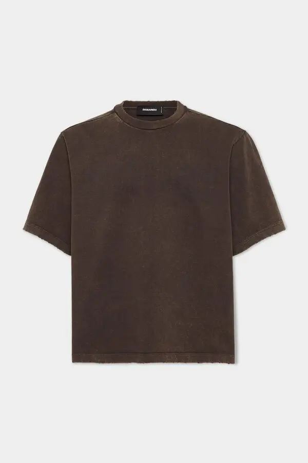 Dsquared2 Loose Ada Fit Raw Edge T-shirt - Grey