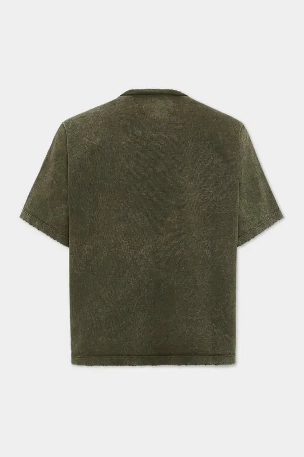 Dsquared2 Loose Fit Raw Edge T-shirt - Yellow