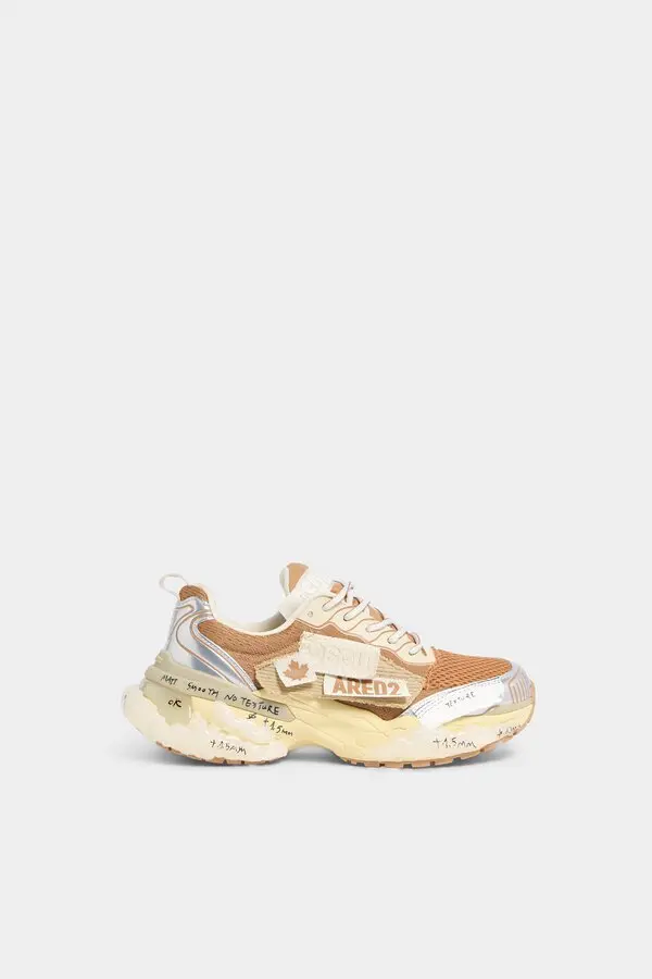 Dsquared2 Fast Runner Sneakers - Beige