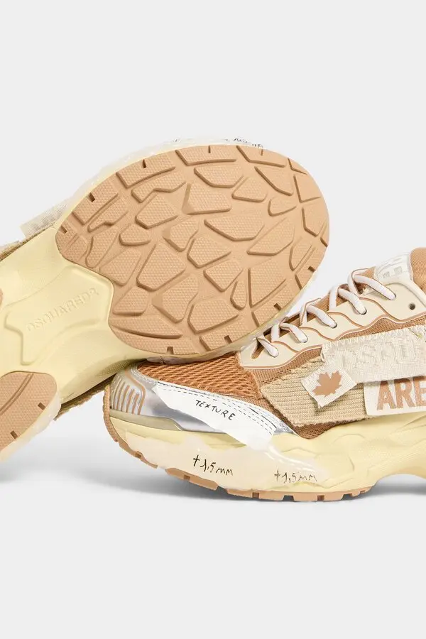 Dsquared2 Fast Runner Sneakers - Beige