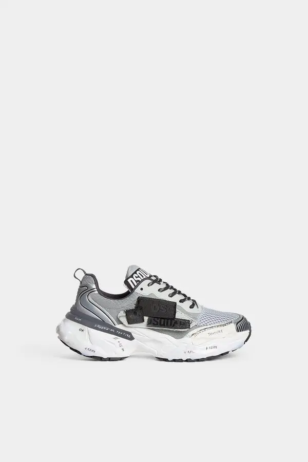 Dsquared2 Fast Runner Sneakers - Silver
