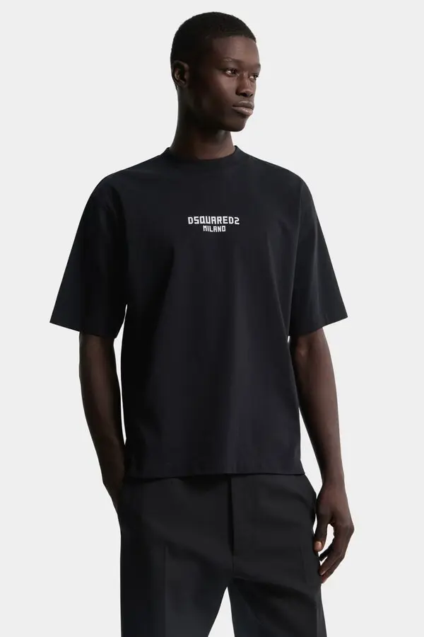 Dsquared2 Milano Logo Cotton T-shirt - Black
