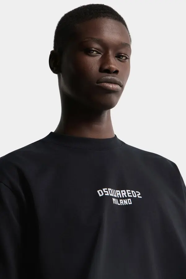 Dsquared2 Milano Logo Cotton T-shirt - Black