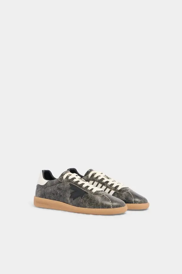 Dsquared2 Cracked Leather Rebels Sneakers