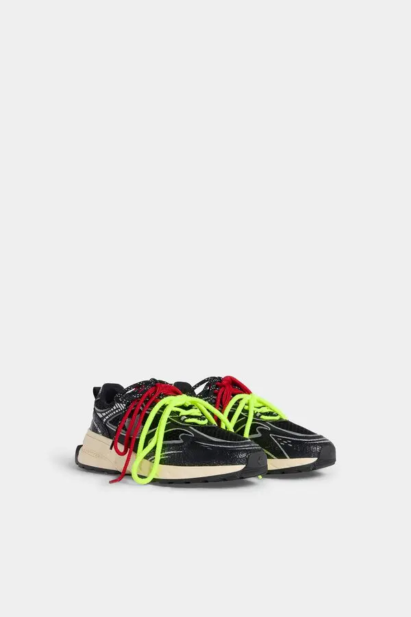 Dsquared2 Sprinter Sneakers With Metallic Accents