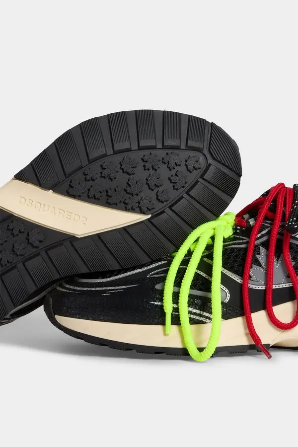 Dsquared2 Sprinter Sneakers With Metallic Accents