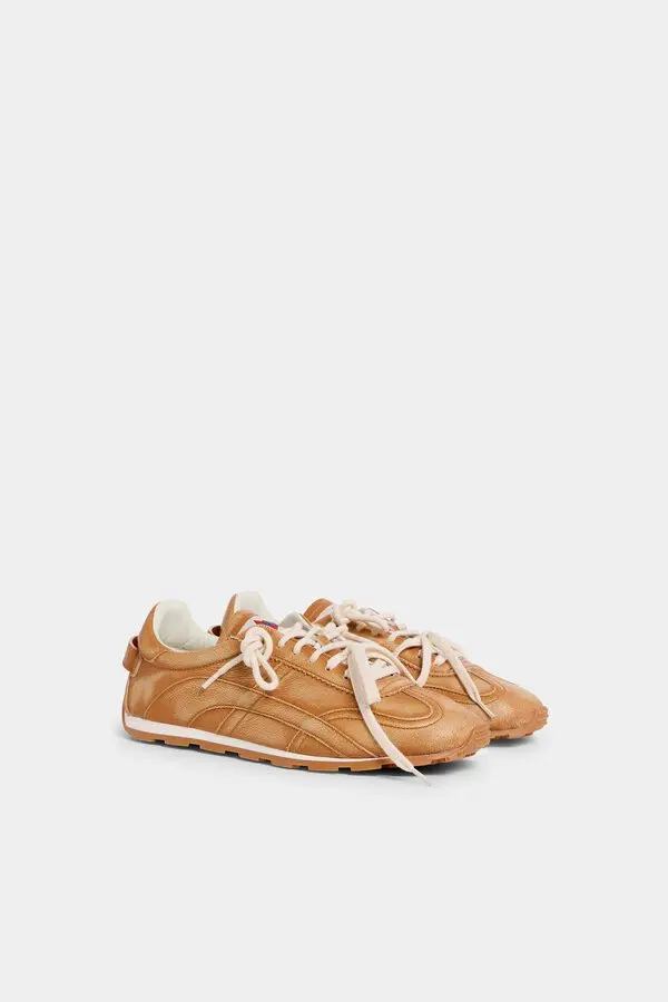 Dsquared2 Suede Lace-up Sneakers - Brown