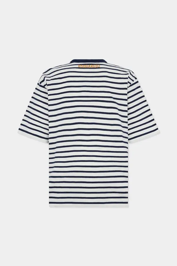 Dsquared2 Rebels Striped Cotton T-shirt