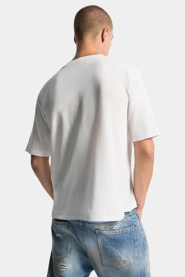 Dsquared2 Rebels" Logo Cotton T-shirt - White