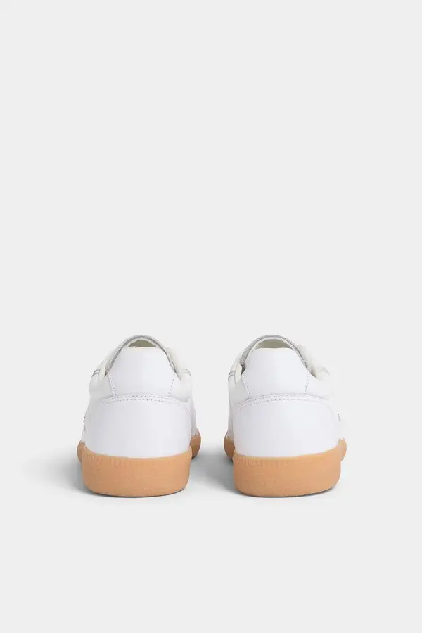 Dsquared2 Leather Low-top Sneakers With Metal Detail - White