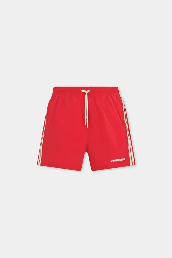 Dsquared2 Logo Midi Swim Boxer - Red