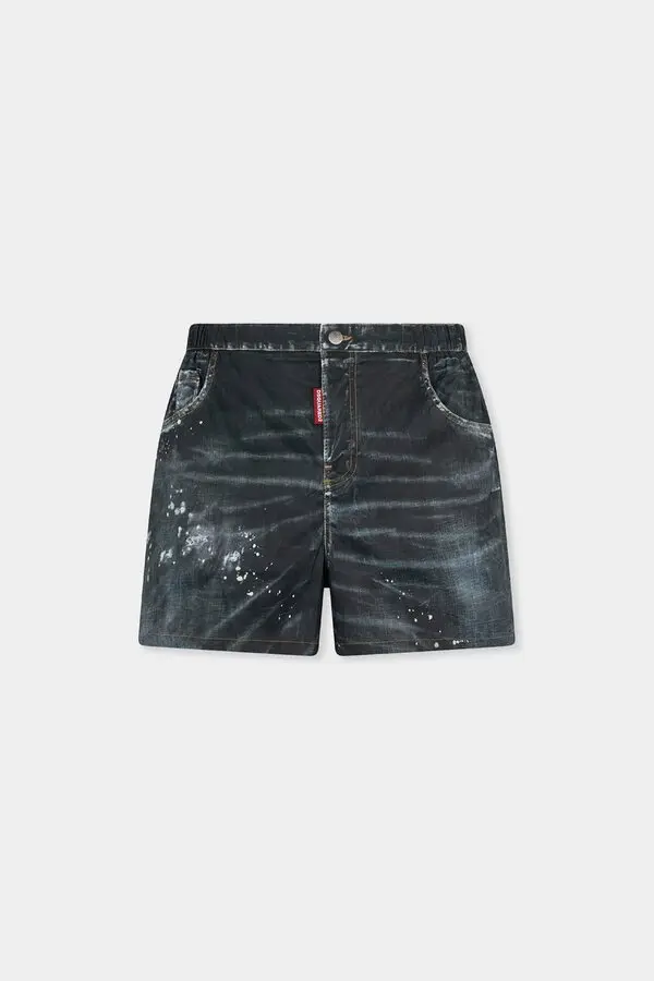 Dsquared2 Five-pocket Swim Boxer Shorts - Black
