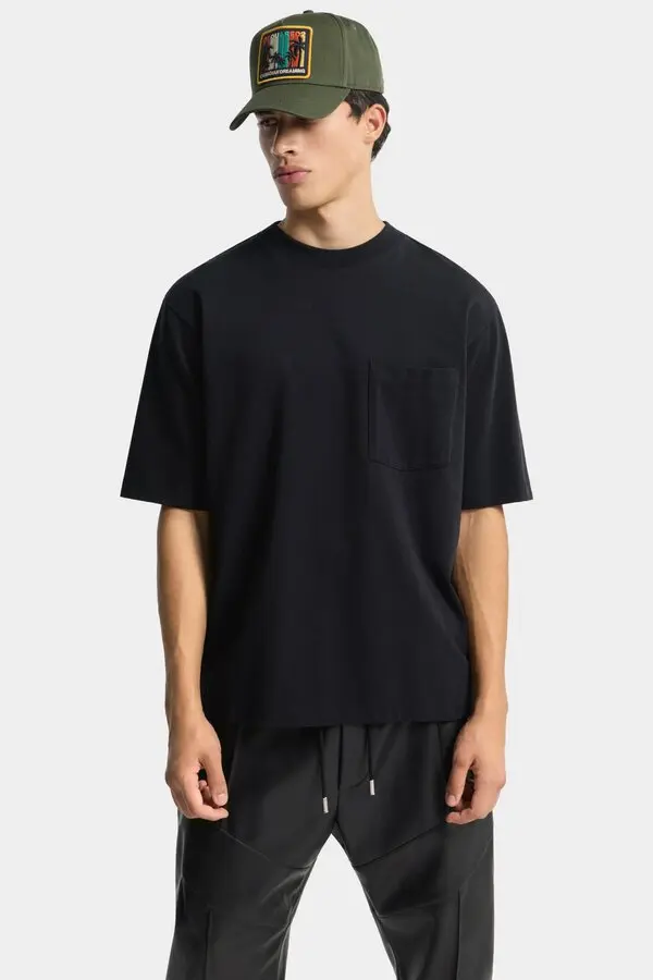 Dsquared2 Cotton T-shirt With Pocket And Logo Detail