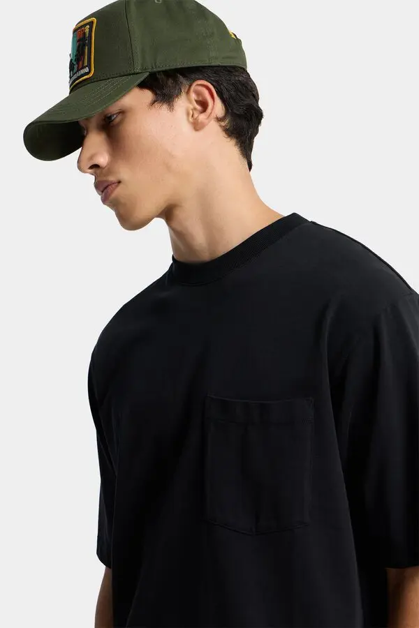 Dsquared2 Cotton T-shirt With Pocket And Logo Detail