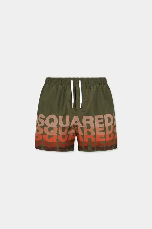 Dsquared2 Logo Midi Swim Boxer - Green
