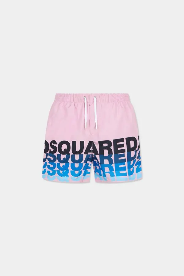 Dsquared2 Logo Mid-cut Swim Shorts - Pink