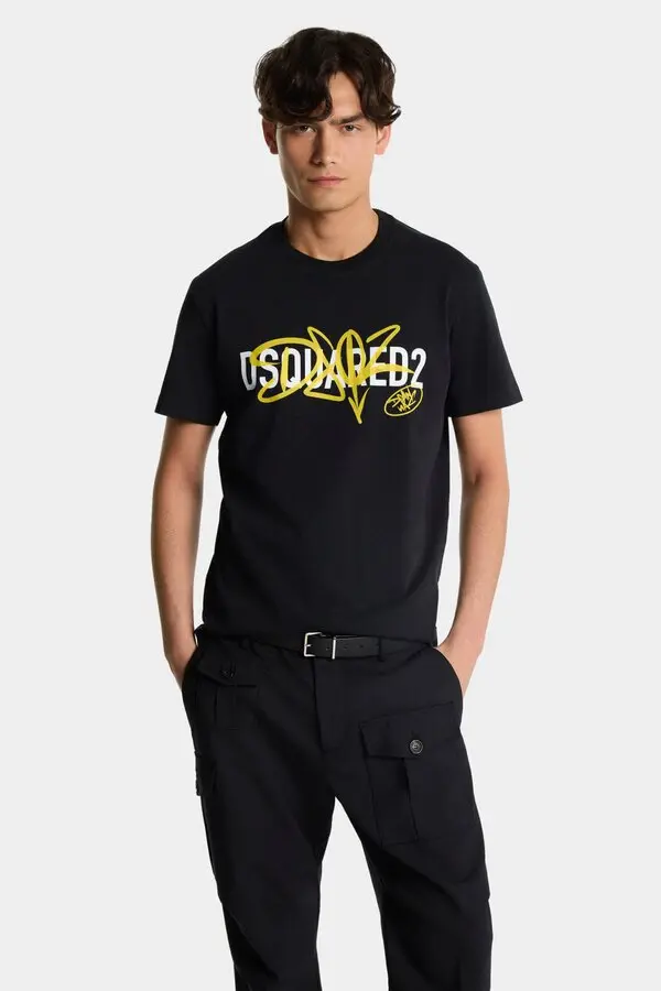 Dsquared2 Graffiti Logo T-shirt - Black