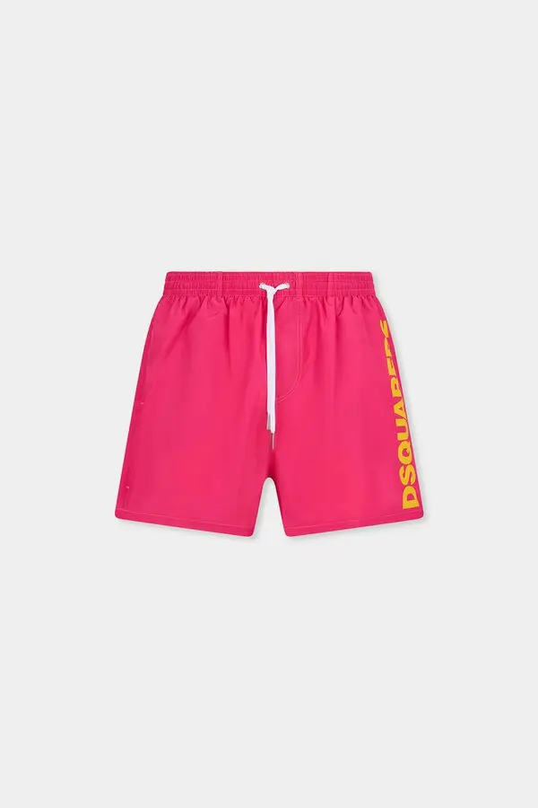 Dsquared2 Logo Midi Swim Boxer - Fuchsia