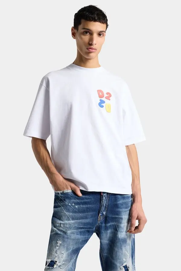 Dsquared2 Upside Down Logo T-shirt - White