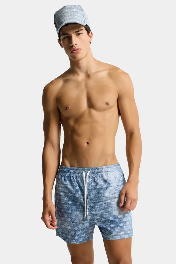 Dsquared2 Monogram Midi Swim Boxer