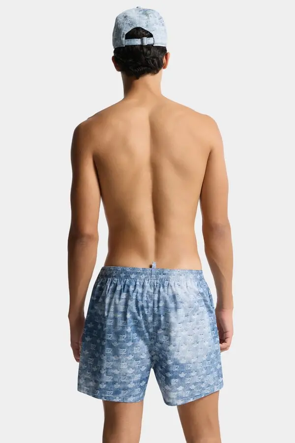 Dsquared2 Monogram Midi Swim Boxer