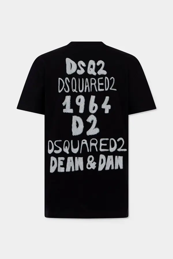 Dsquared2 Regular Fit T-shirt With Graphic Back Print