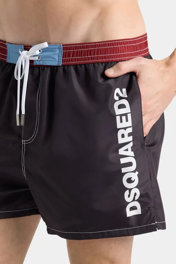 Dsquared2 Midi Swim Boxer Shorts With Logo
