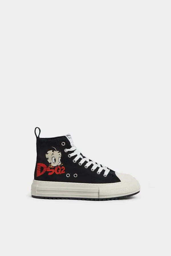 Dsquared2 Betty Boop Berlin High Top Sneakers - Black