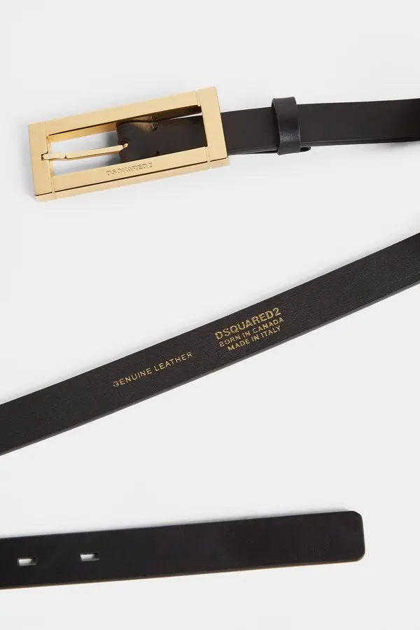 Dsquared2 Slim Rectangular Buckle Belt