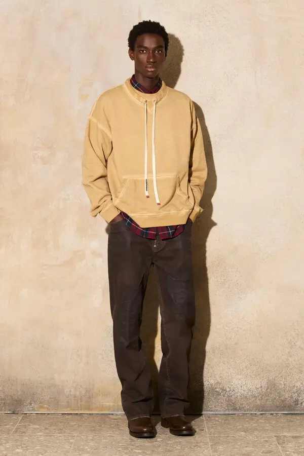 Dsquared2 Relax Fit Logo Drawstring Crewneck