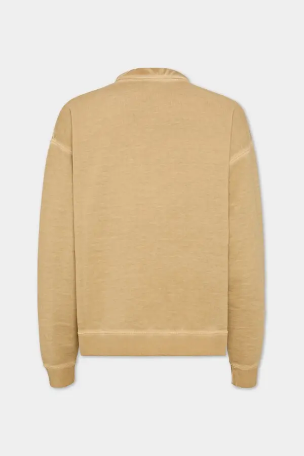 Dsquared2 Relaxed Fit Drawstring Crewneck With Logo Detail