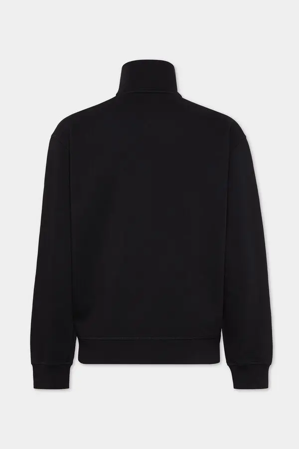 Dsquared2 Milano Print Half Zip Sweatshirt