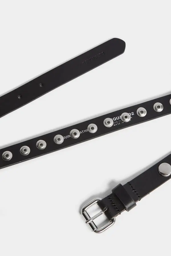 Dsquared2 Allover Studs Leather Belt