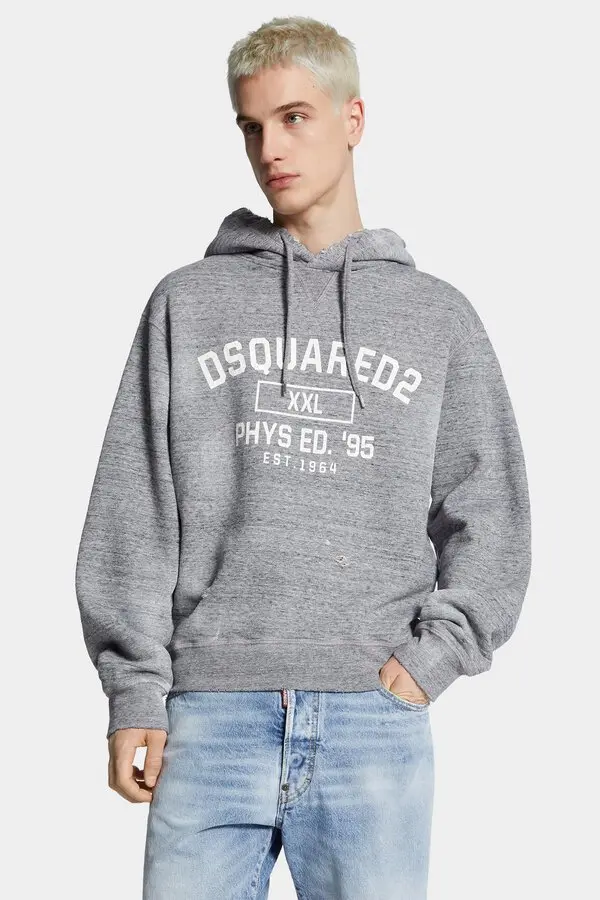 Dsquared2 Just Right Fit Distressed Phys Ed Hoodie
