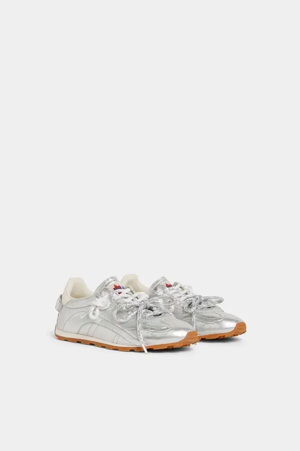 Dsquared2 Dc-642 Lace-up Sneakers - Silver
