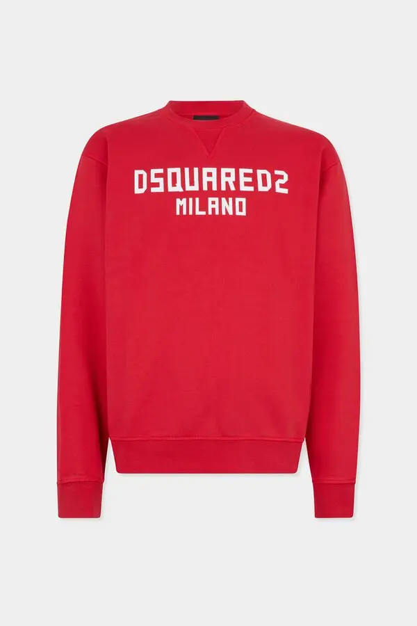 Dsquared2 Milano Cool Fit Crewneck Sweatshirt - Red