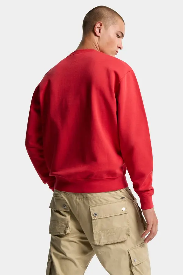 Dsquared2 Milano Cool Fit Crewneck Sweatshirt - Red