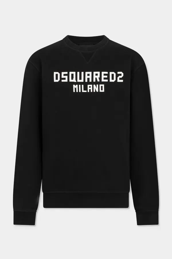 Dsquared2 Milano Cool Fit Crewneck Sweatshirt - Black