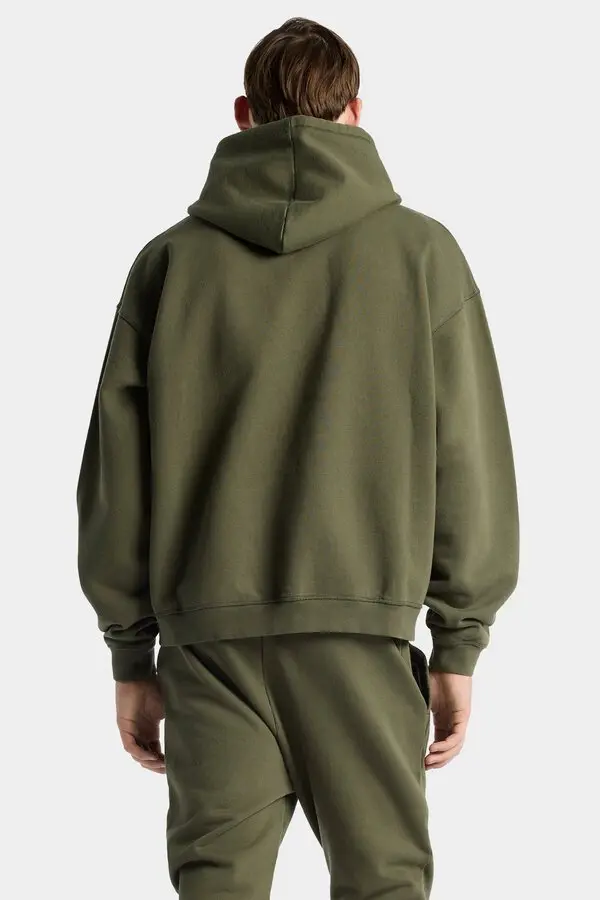 Dsquared2 Relaxed Fit Signature Hoodie - Green