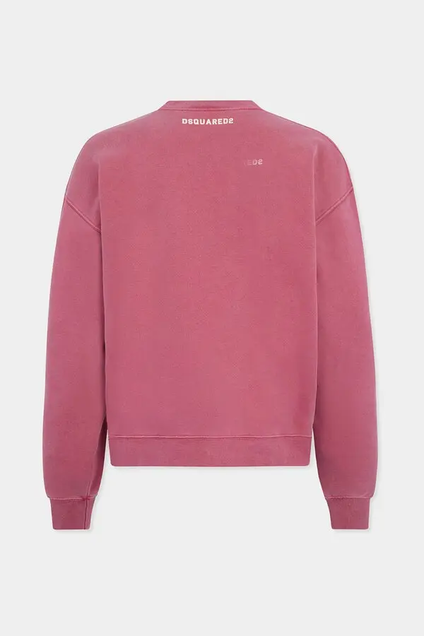 Dsquared2 Vintage Fade Short & Wide Fit Crewneck