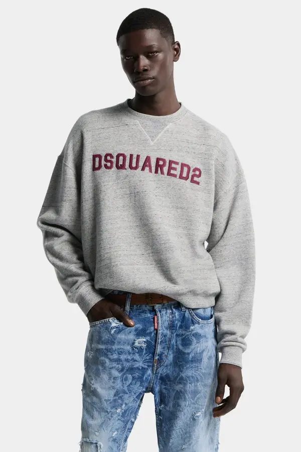 Dsquared2 College Logo Crewneck Sweatshirt