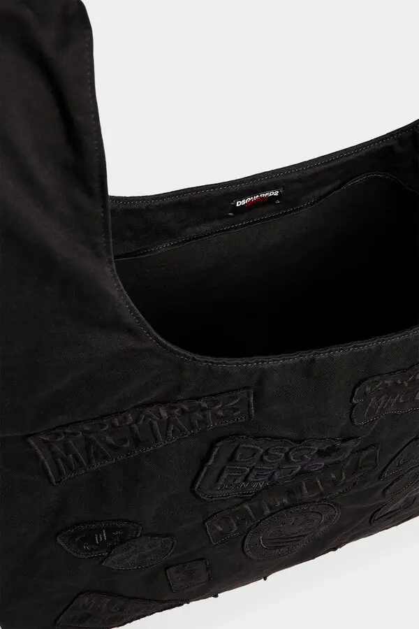 Dsquared2 X Magliano Collaboration Hobo Bag With Appliqué Details