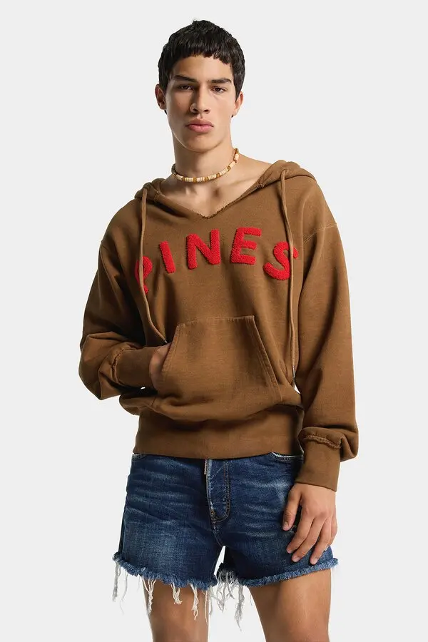 Dsquared2 Vintage Distressed Graphic Hoodie