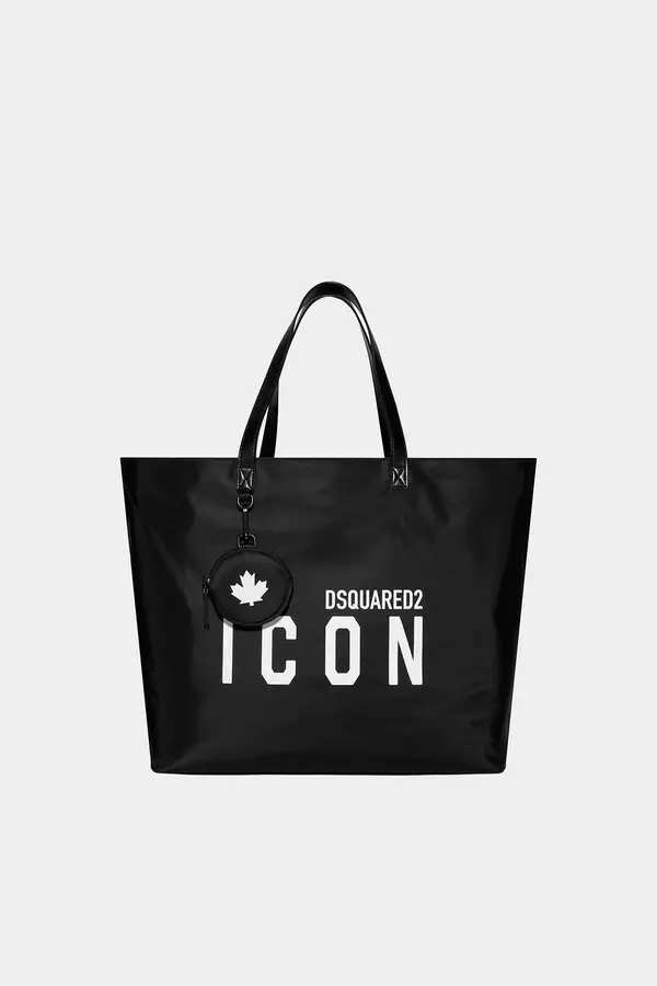 Dsquared2 Icon Shopping Bag With Detachable Coin Purse - Black