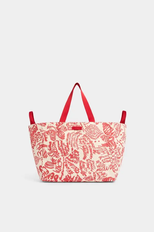Dsquared2 Rebel Hibiscus Tote Bag - Fantasy