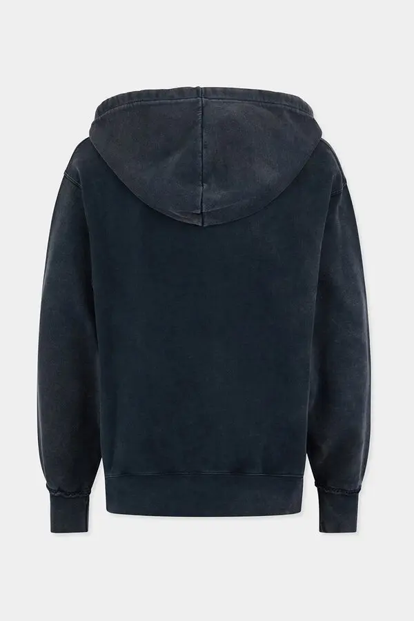 Dsquared2 Rock Wash Long & Lean Fit Hoodie - Grey
