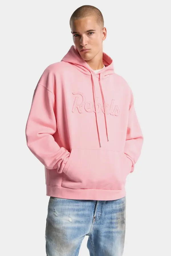 Dsquared2 Rebels Relaxed Fit Cotton Hoodie