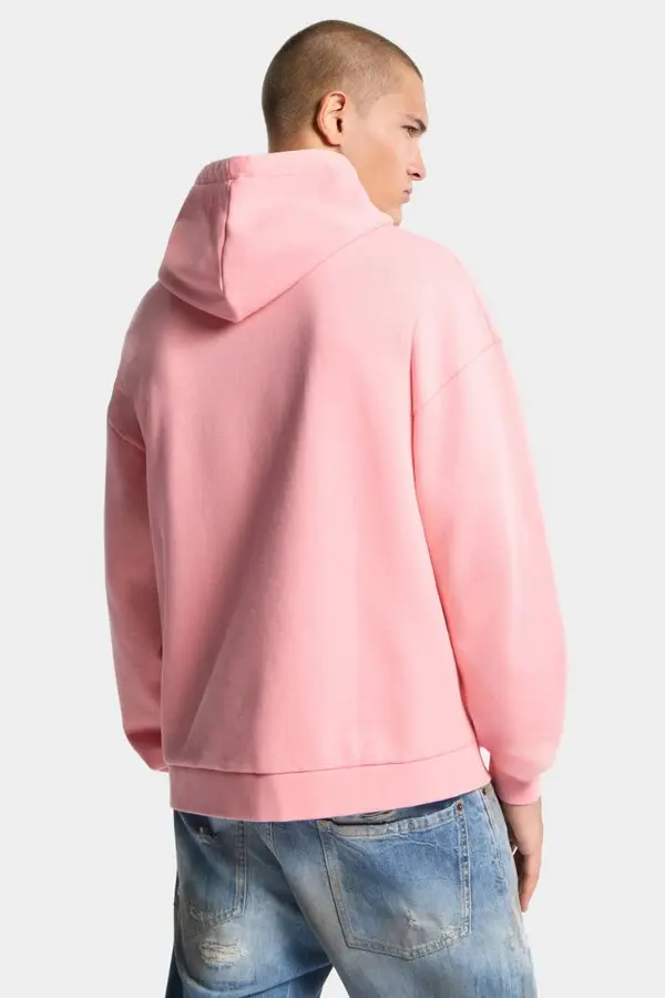 Dsquared2 Rebels Relaxed Fit Cotton Hoodie