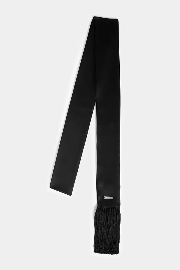 Dsquared2 Tasseled Stole - Black